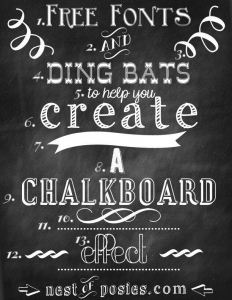 Chalkboard Background- And How to Make a Realistic Chalk Print! - Sweet ...