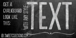 Chalkboard Background- And How to Make a Realistic Chalk Print! - Sweet ...