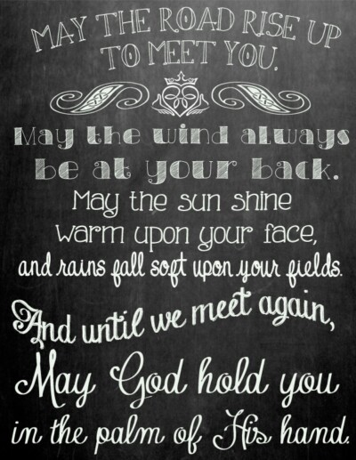 Irish Blessing Chalk Printable