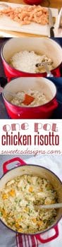 Easy One Pan Chicken and Risotto Recipe - Sweet Cs Designs