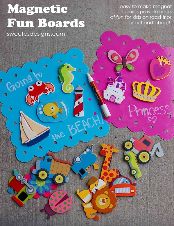 Easy to Make Magnetic Fun Board Boredom Busters - Sweet Cs Designs