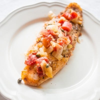 One Pot 5 Ingredient Tuscan Baked Fish