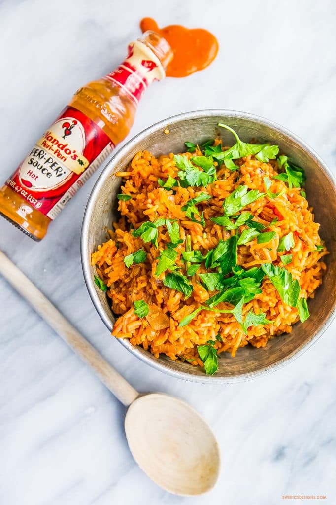 One Pot Knockoff Nando's Spicy Peri Peri Rice - Sweet Cs Designs