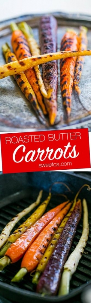 Pan Roasted Butter Carrots - Sweet Cs Designs