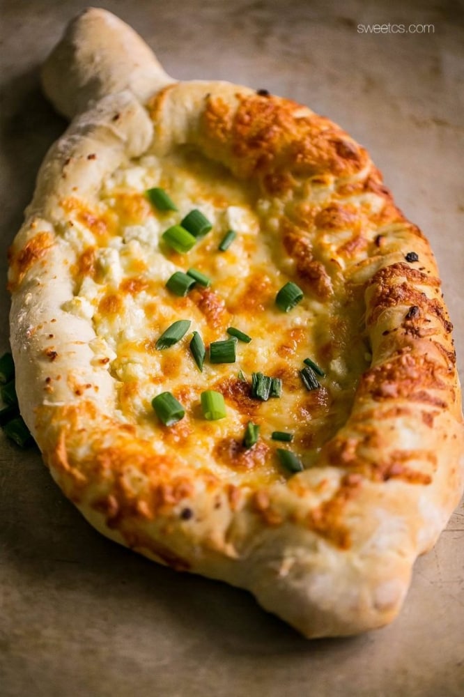 Khachapuri Georgian Cheese Bread - Sweet Cs Designs