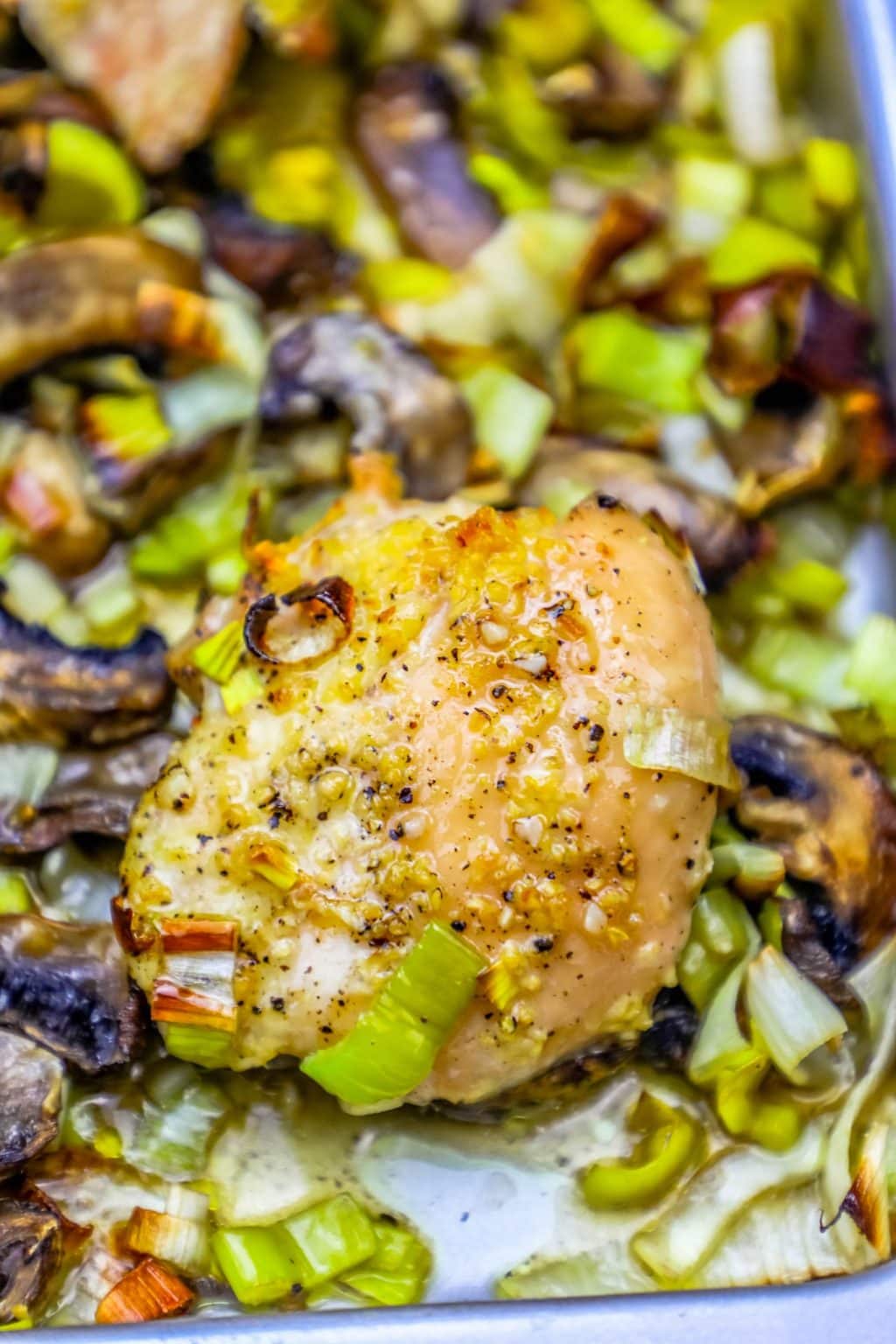 Easy Sheet Pan Oven Roasted Chicken and Leeks Recipe