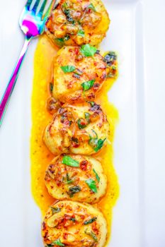 The Best 10 Minute Pan Seared Thai Chili Scallops Recipe