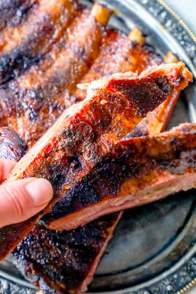 The Best Smoked Pork Ribs Recipe Ever - Sweet Cs Designs