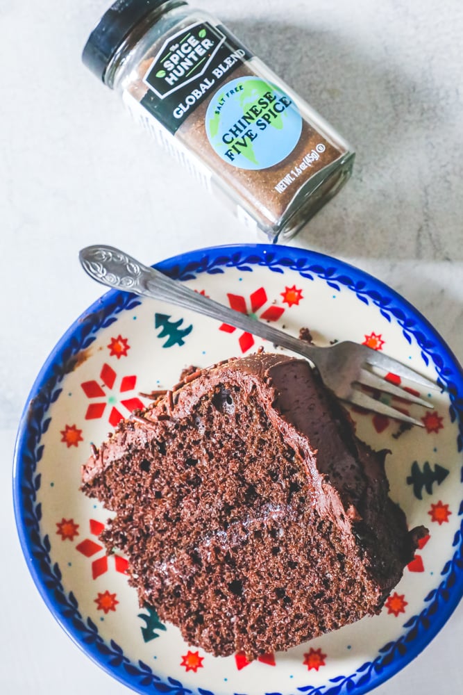Easy Chocolate Chinese Five Spice Cake Recipe - Sweet Cs Designs