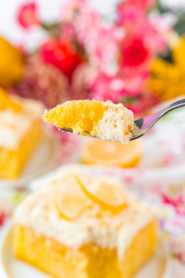 Easy Lemon Jello Poke Cake Recipe - Sweet Cs Designs