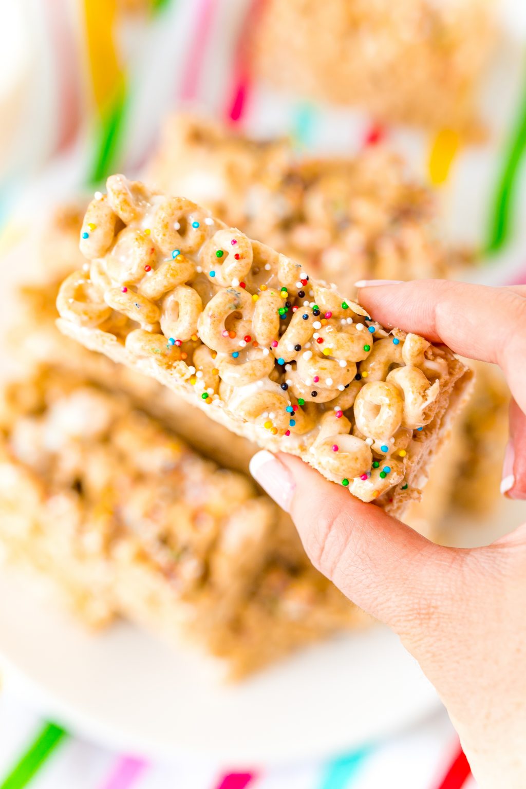 No Bake Cheerio Treats Recipe - Sweet Cs Designs