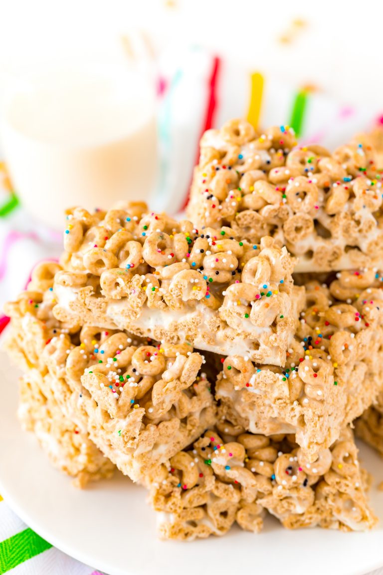 No Bake Cheerio Treats Recipe - Sweet Cs Designs