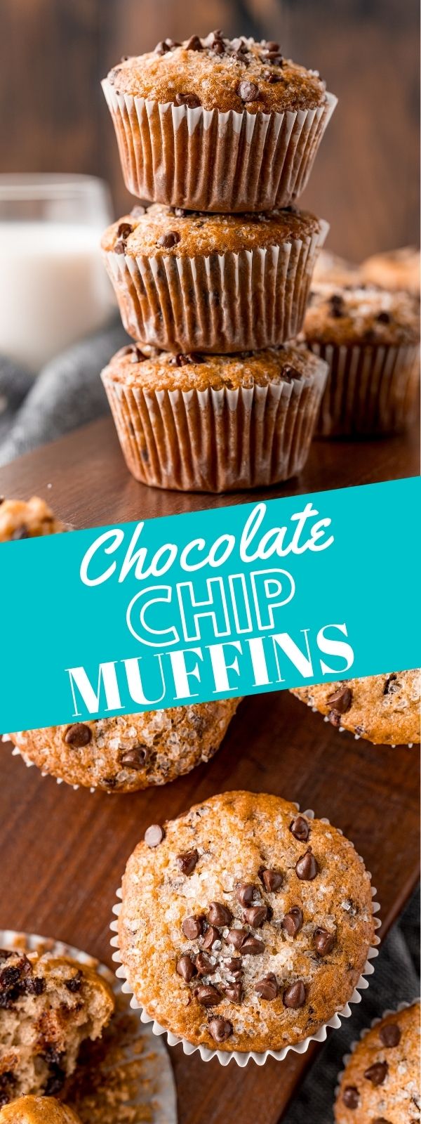 Easy Chocolate Chip Muffins Recipe - Sweet Cs Designs