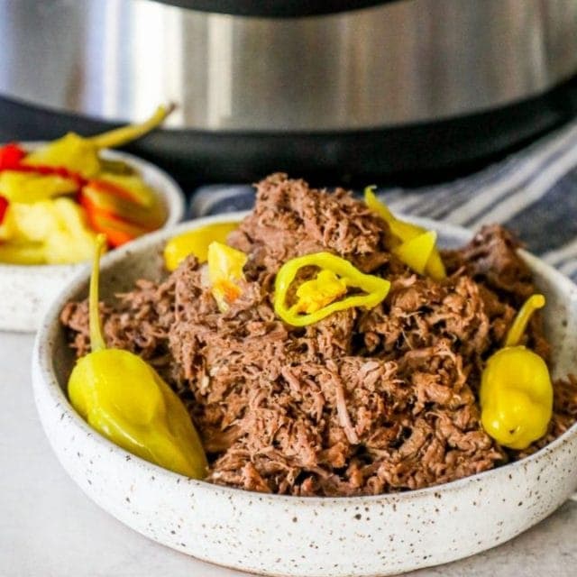 Instant Pot Italian Shredded Beef - Sweet Cs Designs