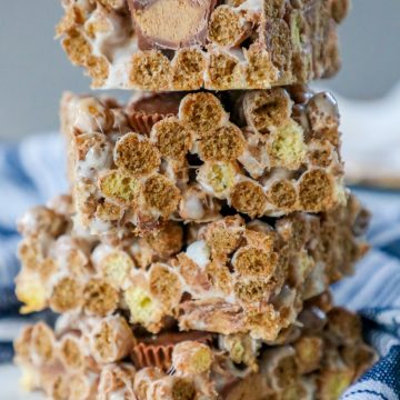 No Bake Reeses Puffs Treats - Sweet Cs Designs