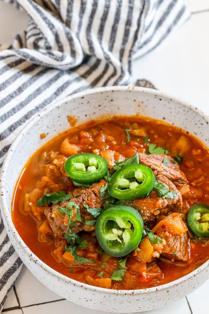 Easy Beef Green Chile - Sweet Cs Designs