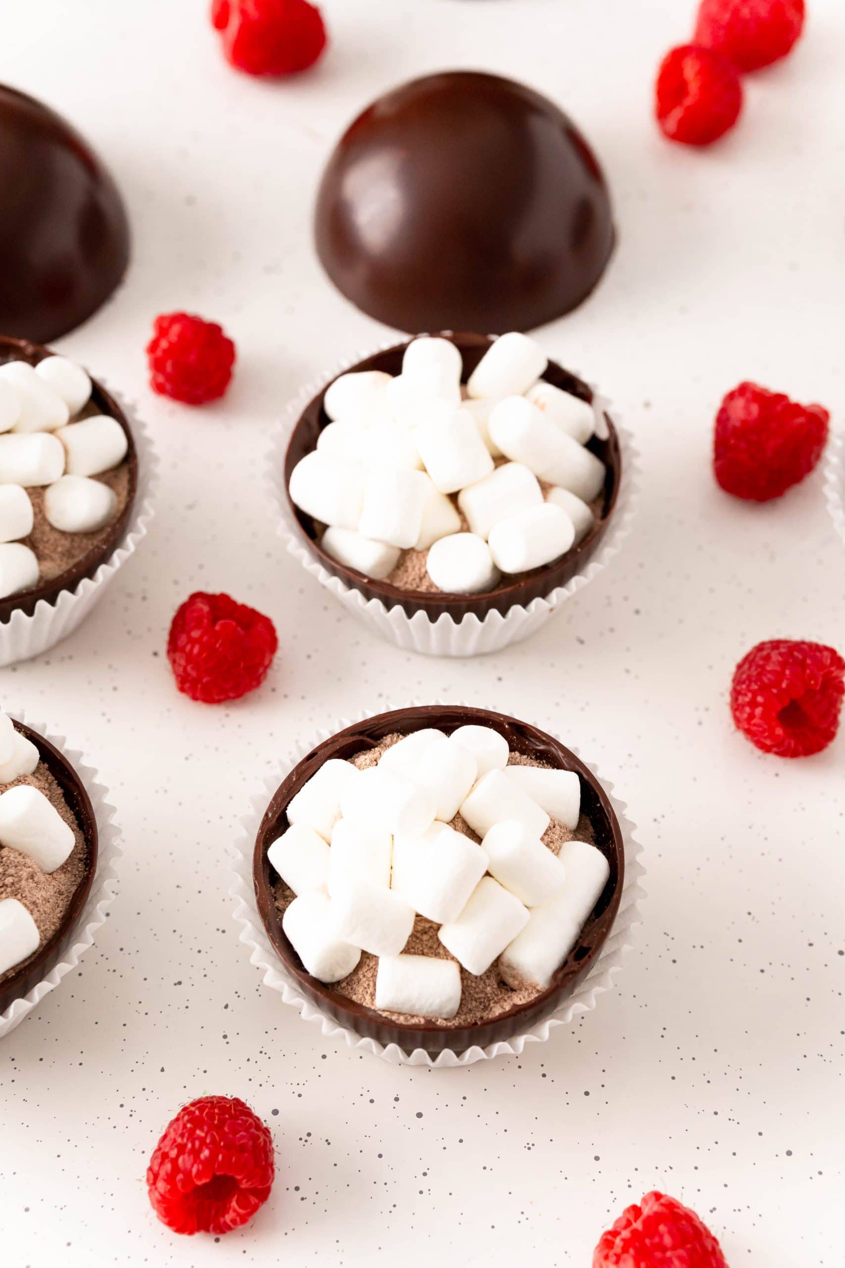 Raspberry Hot Chocolate Bombs Recipe - Sweet Cs Designs