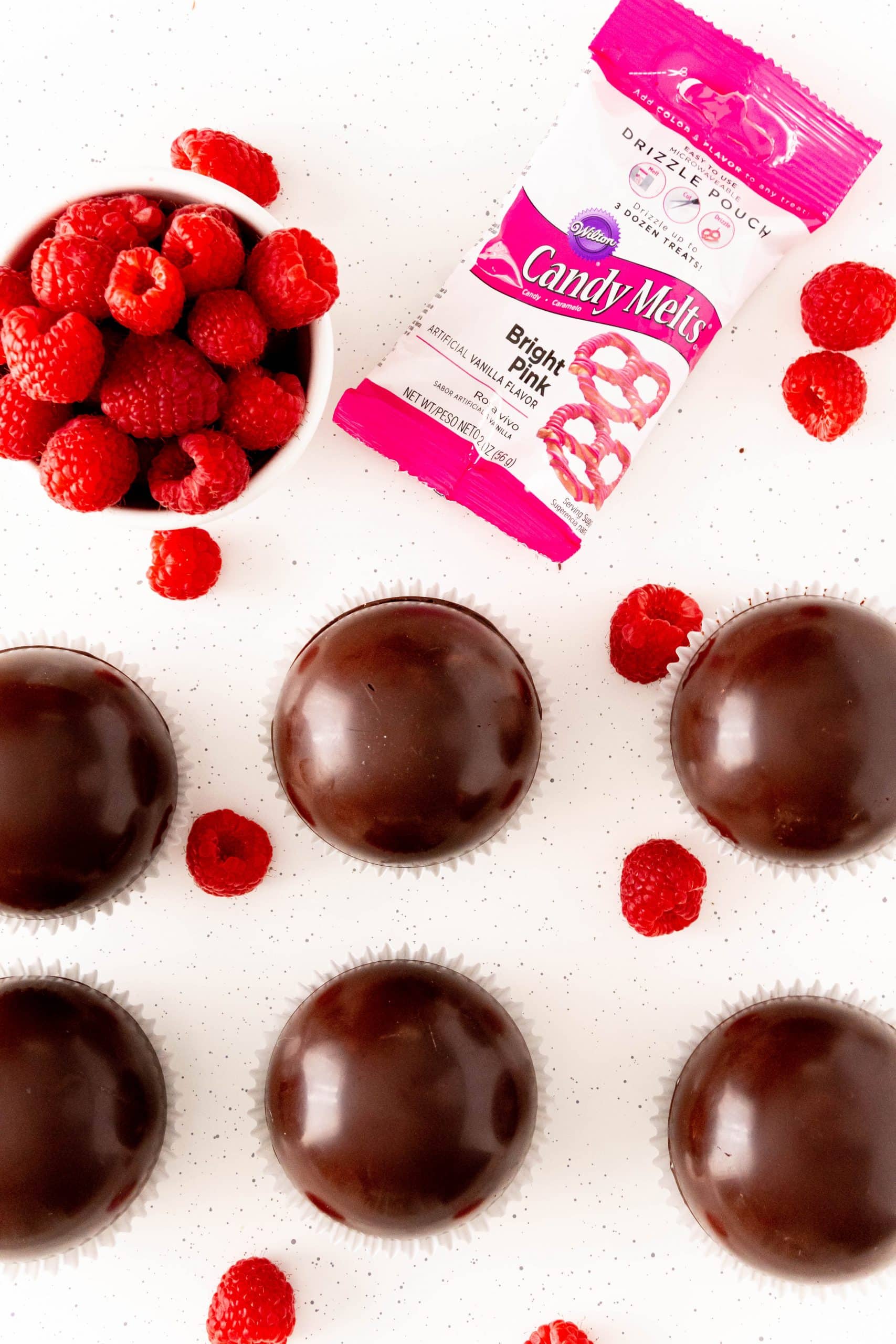 Raspberry Hot Chocolate Bombs Recipe - Sweet Cs Designs