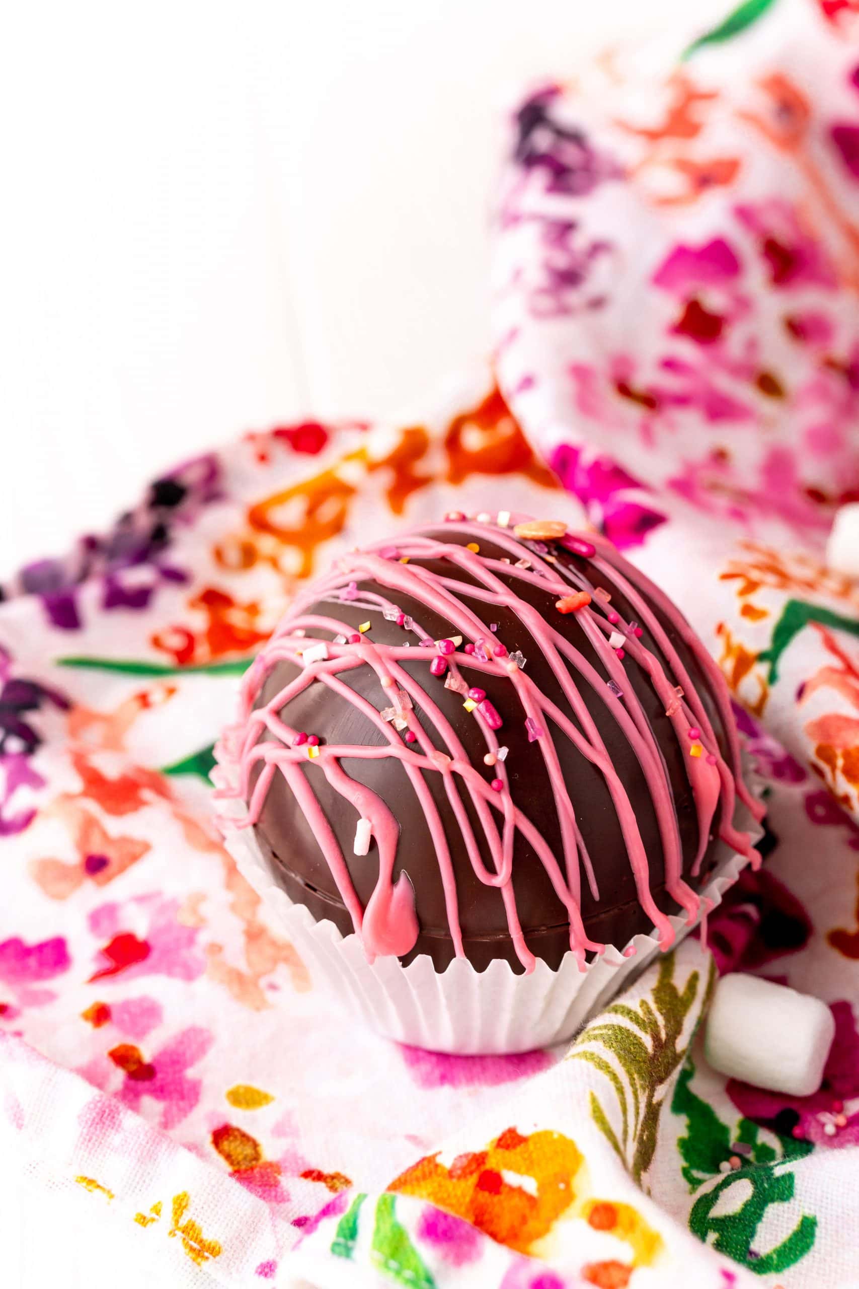 Raspberry Hot Chocolate Bombs Recipe - Sweet Cs Designs