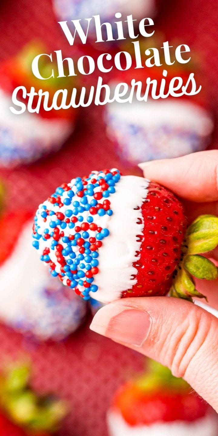 Easy White Chocolate Dipped Strawberries - Sweet Cs Designs