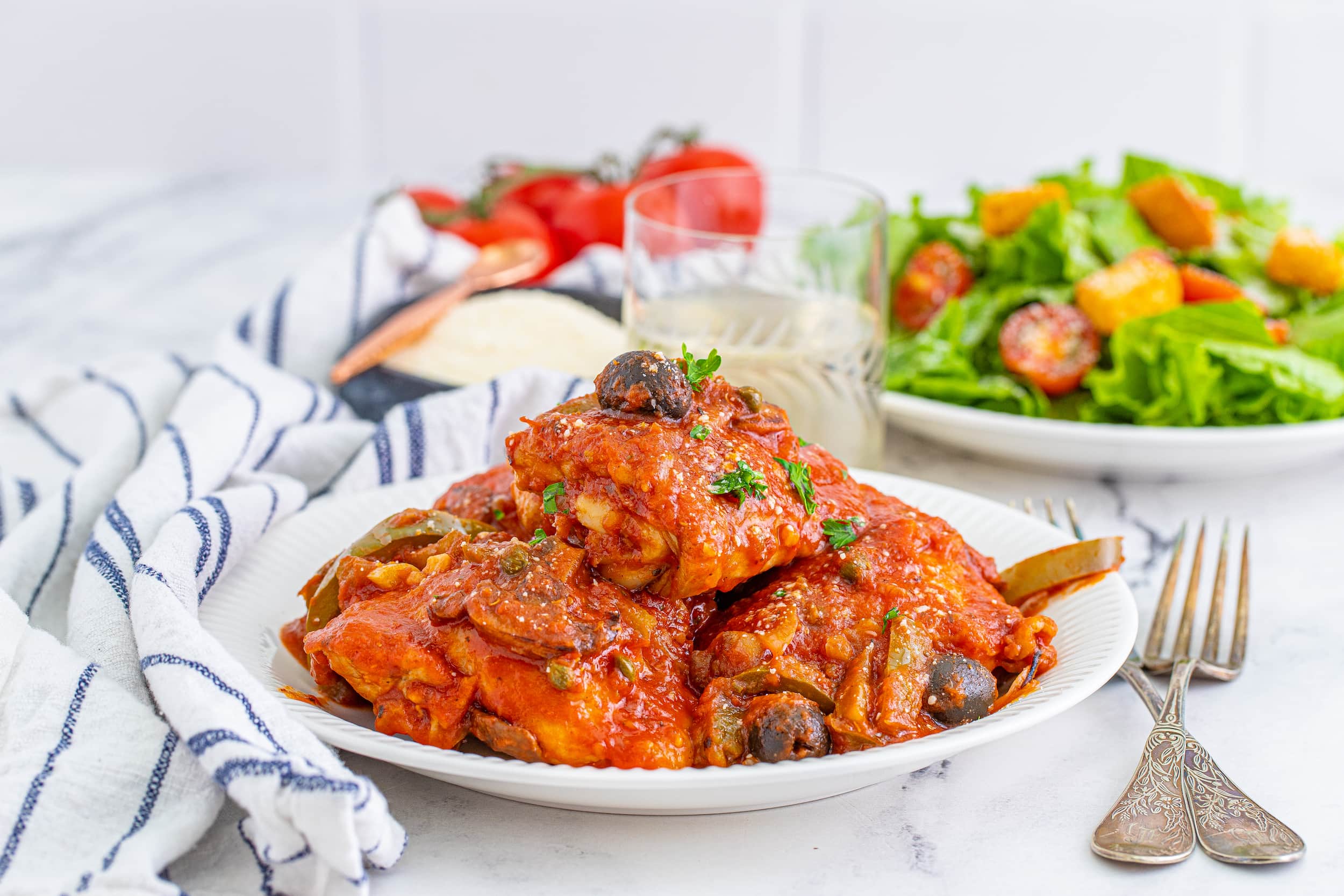 The Best Easy Chicken Cacciatore - Sweet Cs Designs