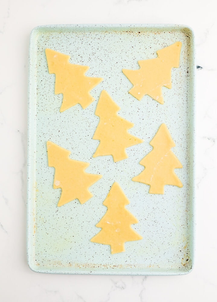 Easy Iced Christmas Tree Shortbread Cookies - Sweet Cs Designs