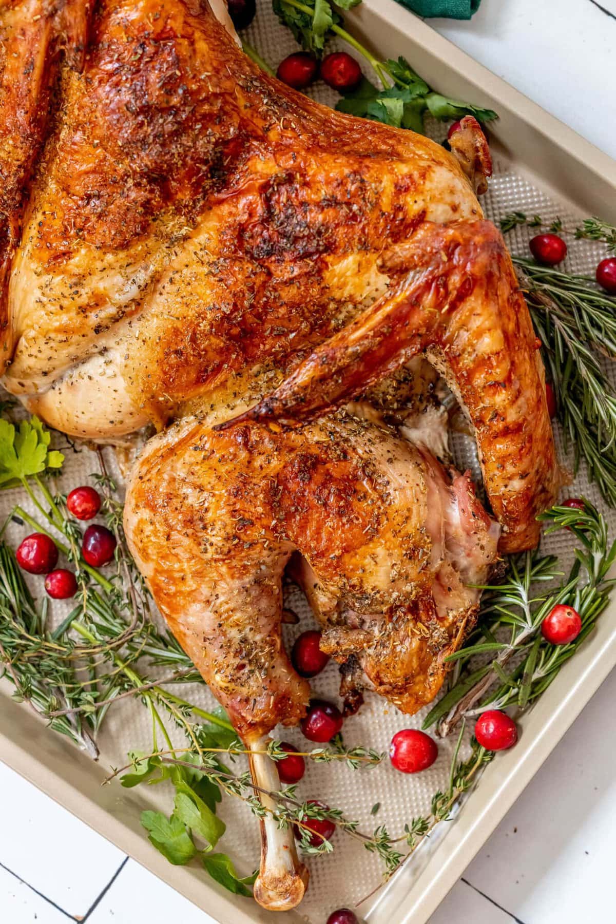 Perfect Spatchcocked Turkey - Sweet Cs Designs