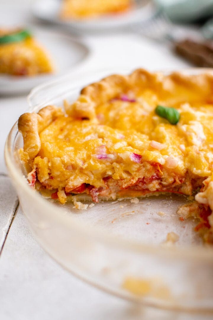 Easy Baked Tomato Pie - Sweet Cs Designs