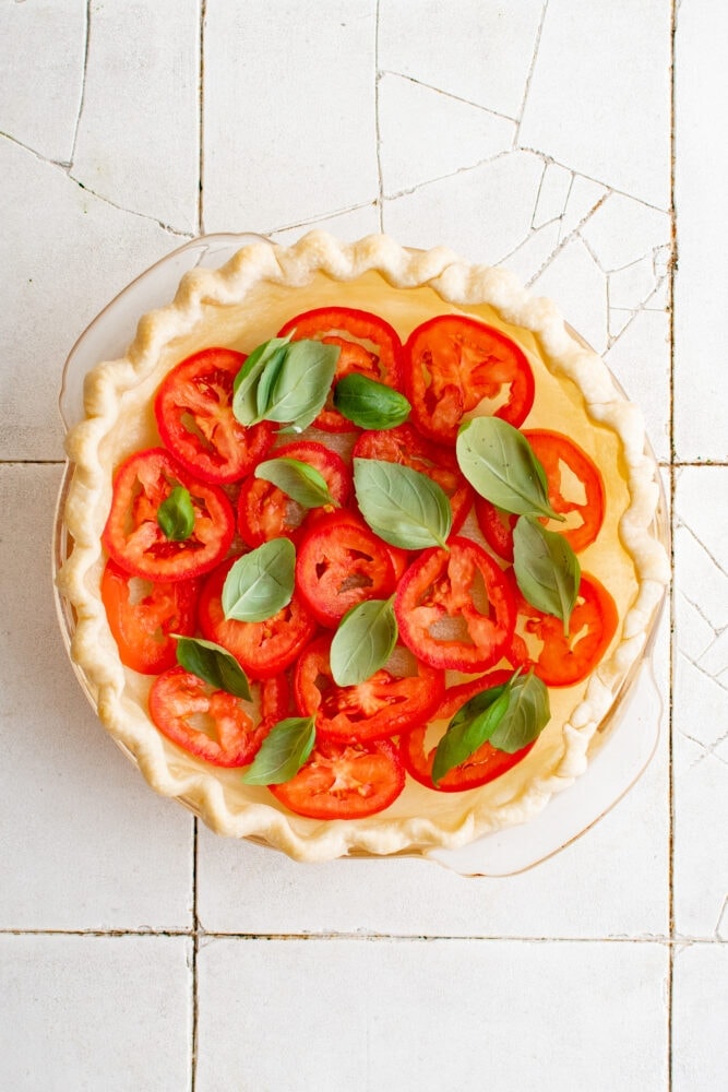 Easy Baked Tomato Pie - Sweet Cs Designs