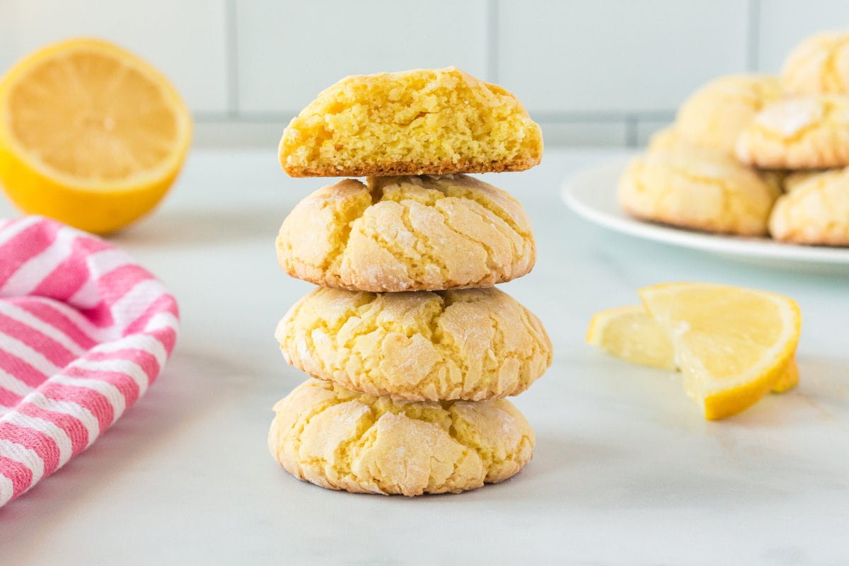 Lemon Cake Mix Cookies - Sweet Cs Designs