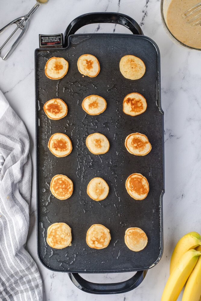 Silver Dollar Banana Pancakes - Sweet Cs Designs