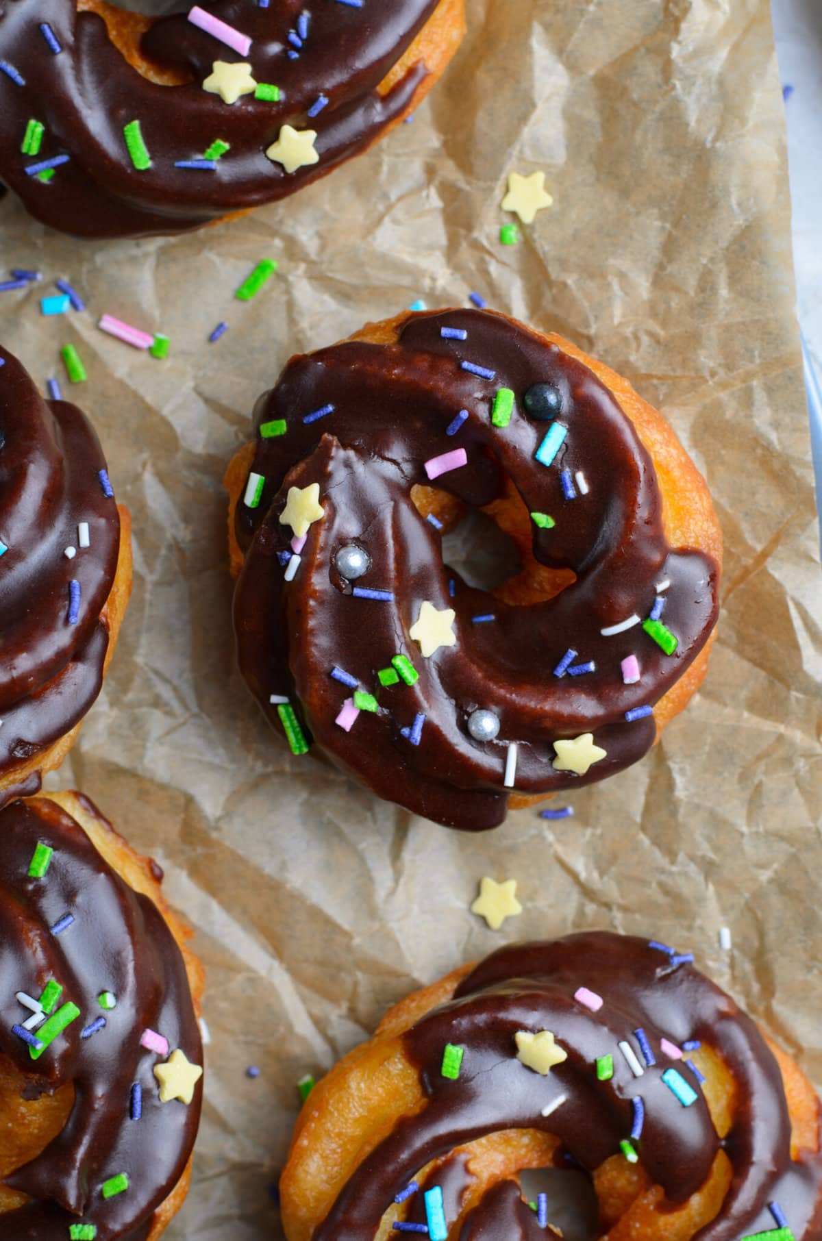 Crullers With Chocolate Glaze - Sweet Cs Designs