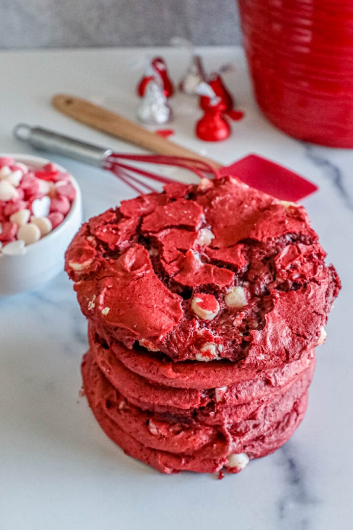 Easy Red Velvet Cake Cookies - Sweet Cs Designs