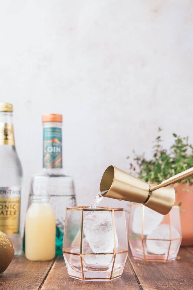 Pear and Gin Fizz Cocktail - Sweet Cs Designs