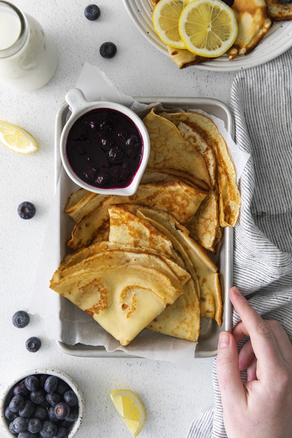Lemon Blueberry Crepes - Sweet Cs Designs