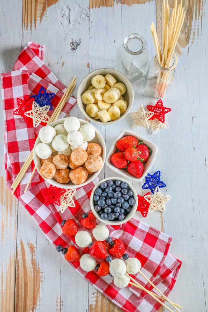 Easy 4th of July Dessert Kabobs - Sweet Cs Designs