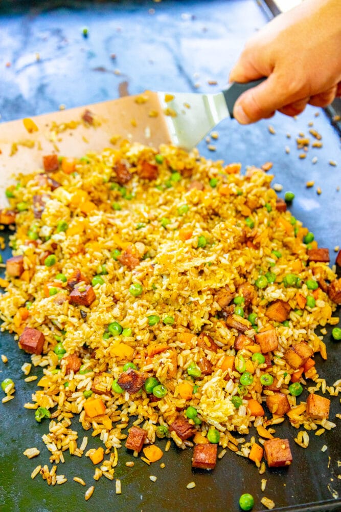 Easy Spam Fried Rice - Sweet Cs Designs