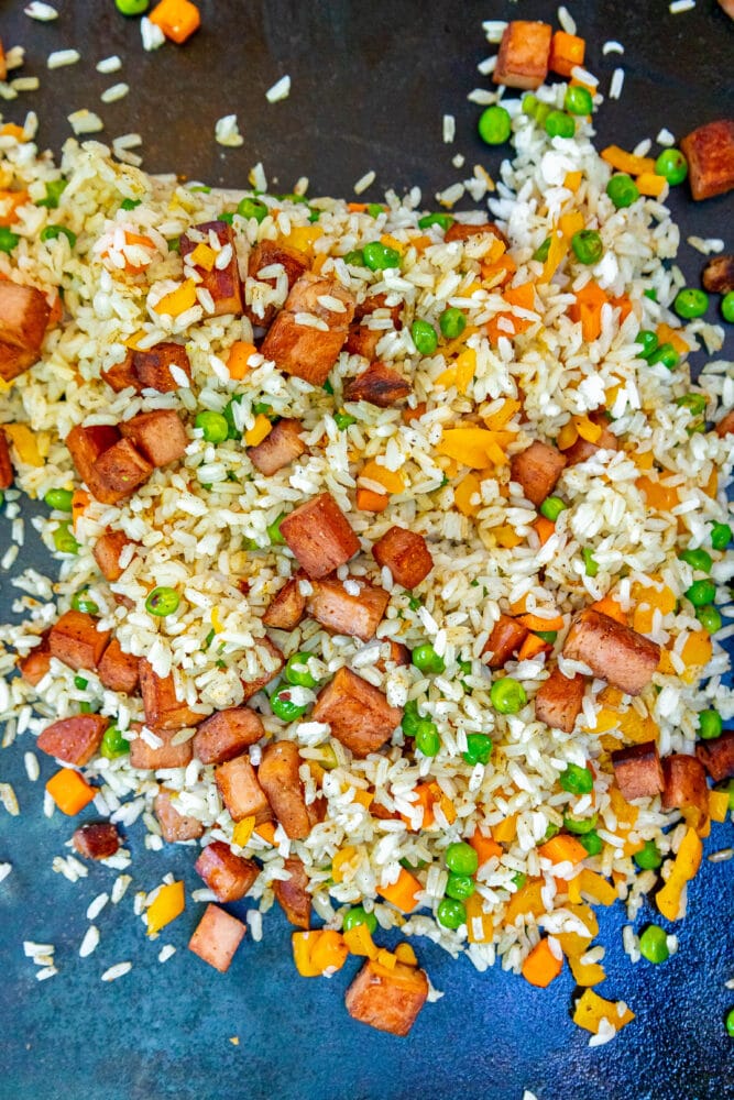 Easy Spam Fried Rice - Sweet Cs Designs