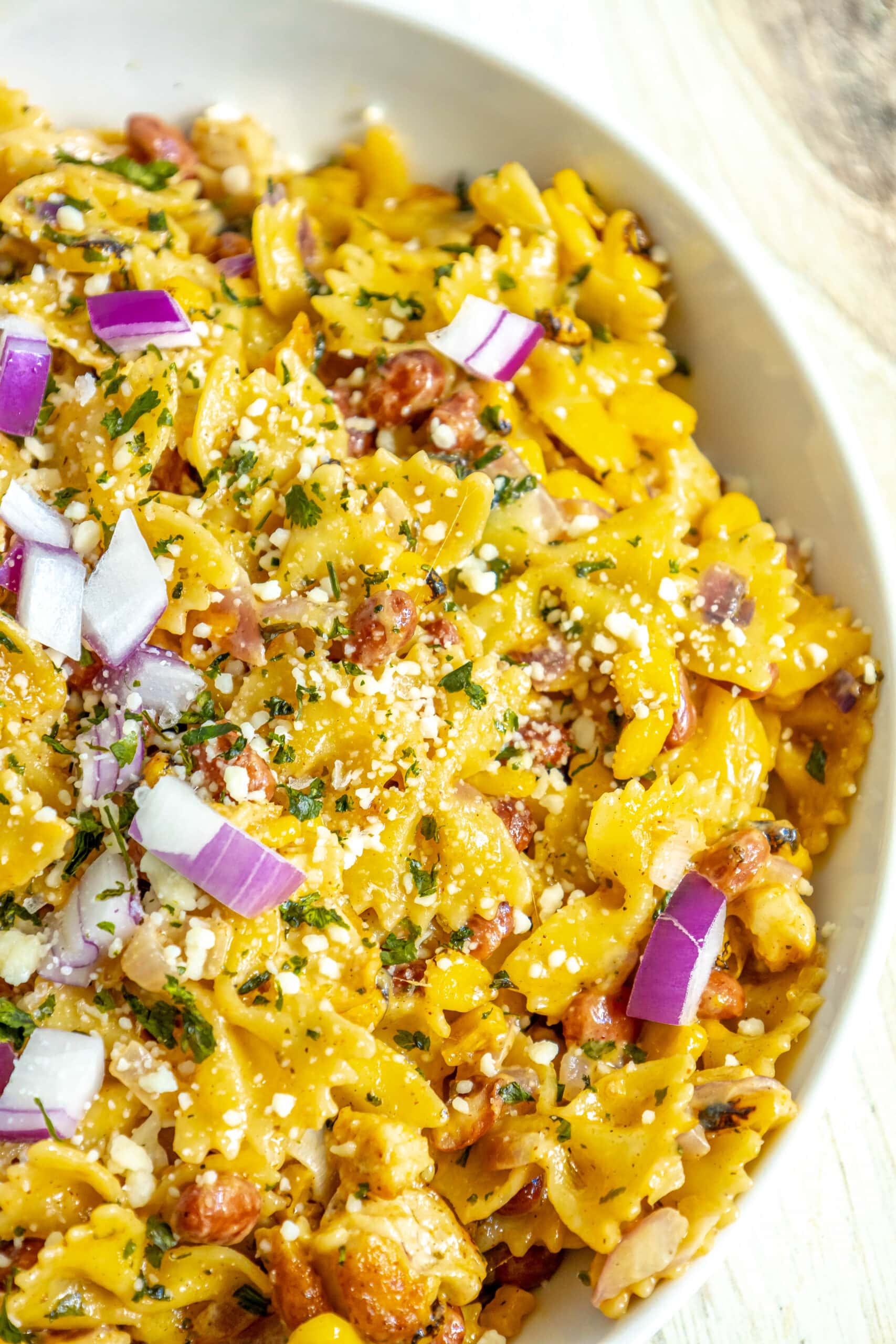 Easy Creamy Chicken Elote Pasta - Sweet Cs Designs
