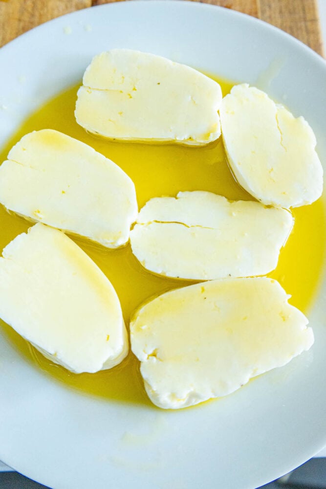 Spicy Honey Garlic Grilled Halloumi - Sweet Cs Designs