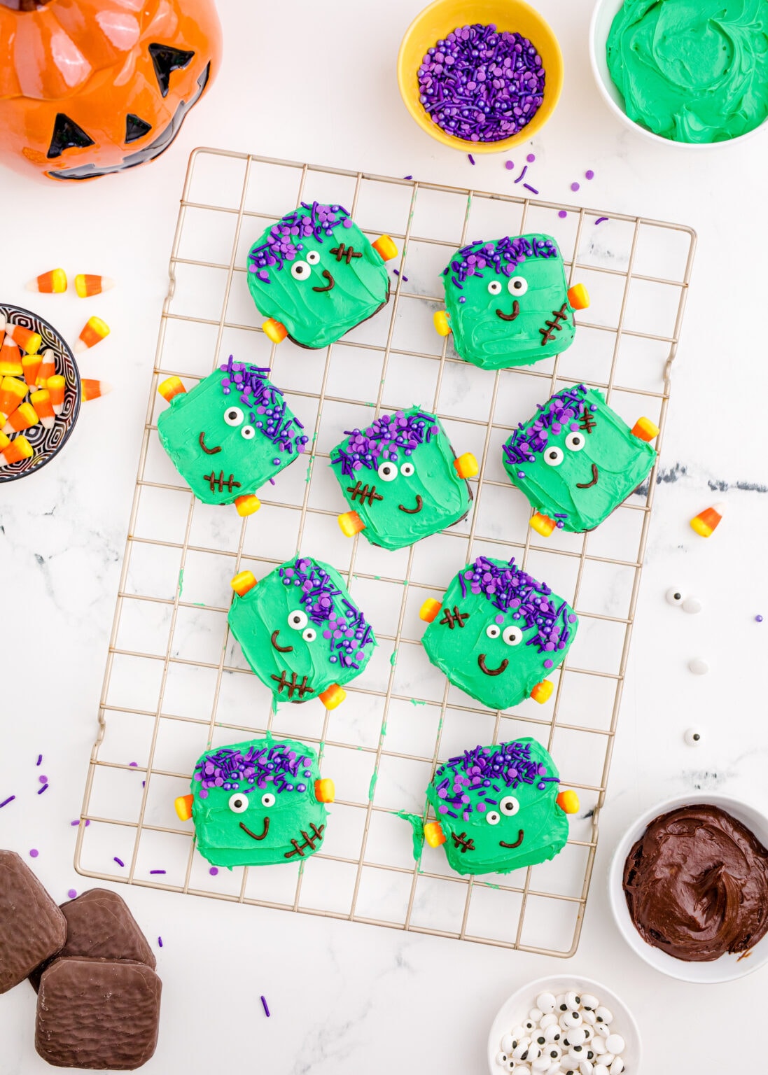 Frankenstein Cookies - Sweet Cs Designs