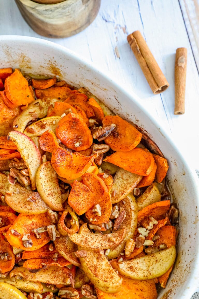 Cinnamon Sweet Potato and Apple Bake - Sweet Cs Designs