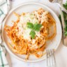 Cheesy Baked Spaghetti - Sweet Cs Designs