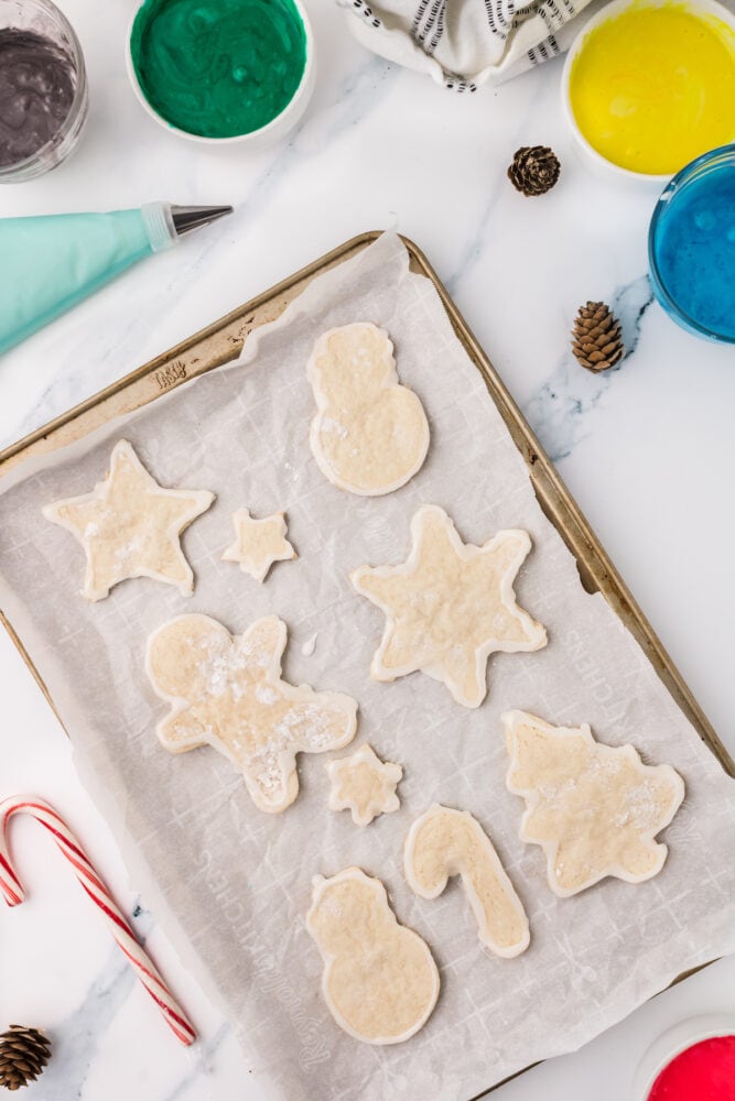 Easy Iced Christmas Sugar Cookies - Sweet Cs Designs