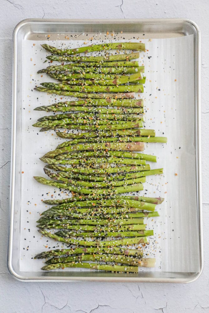 Everything Bagel Seasoning Asparagus - Sweet Cs Designs