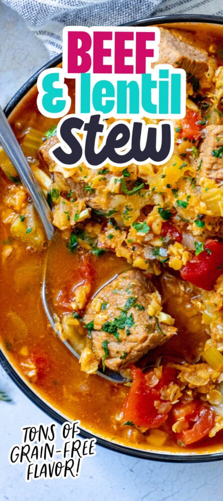 Easy Beef and Lentil Stew - Sweet Cs Designs
