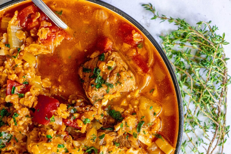 Easy Beef and Lentil Stew - Sweet Cs Designs