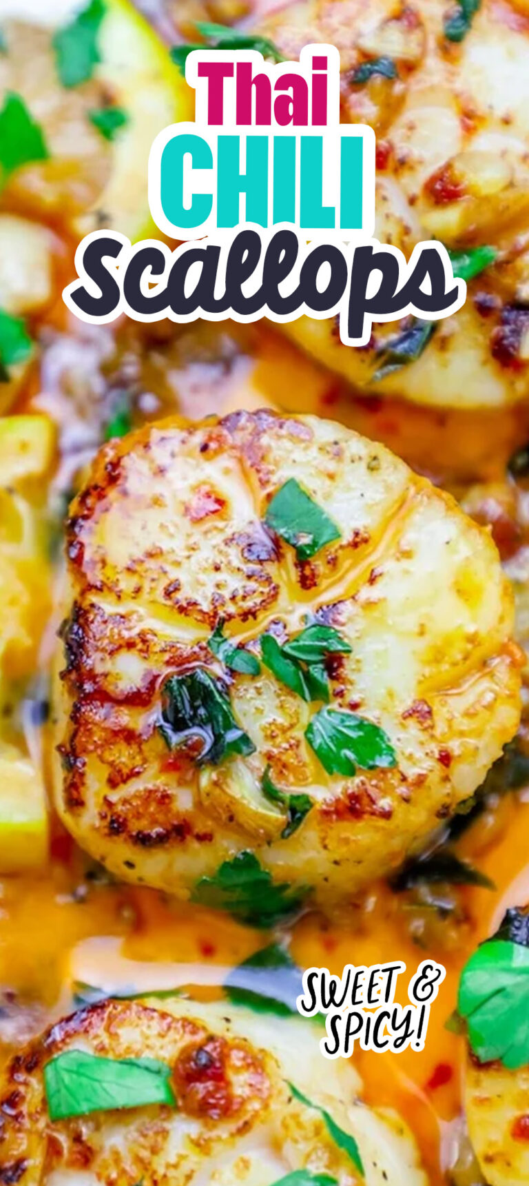 The Best 10 Minute Pan Seared Thai Chili Scallops Recipe