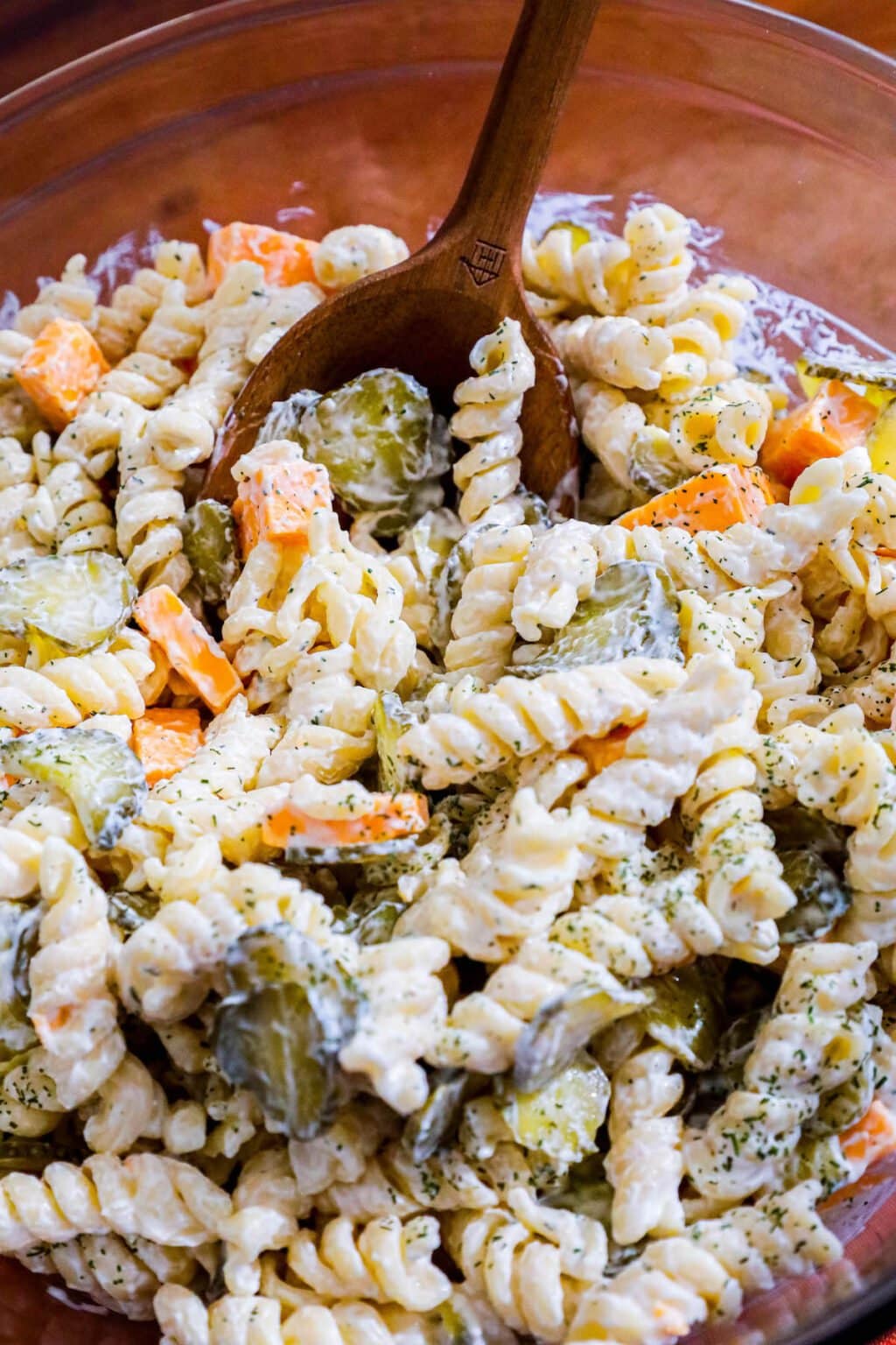 Dill Pickle Pasta Salad - Sweet Cs Designs