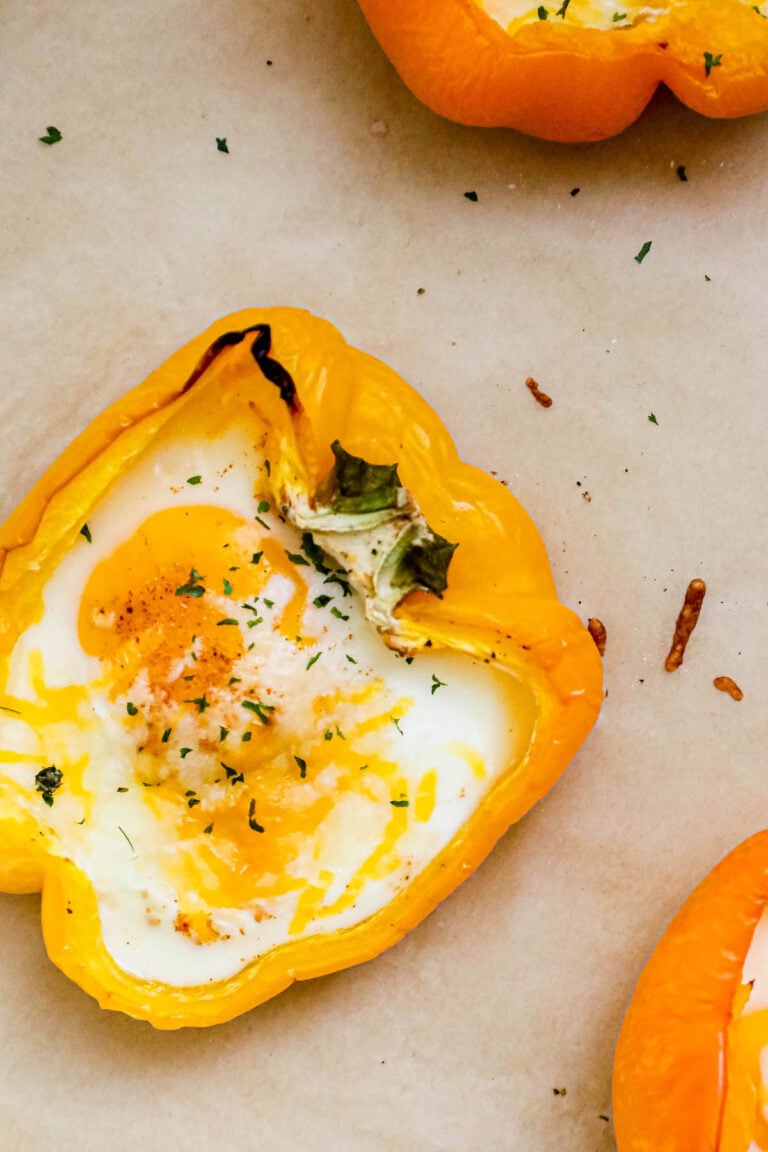 Baked Pepper Egg Cups - Sweet Cs Designs